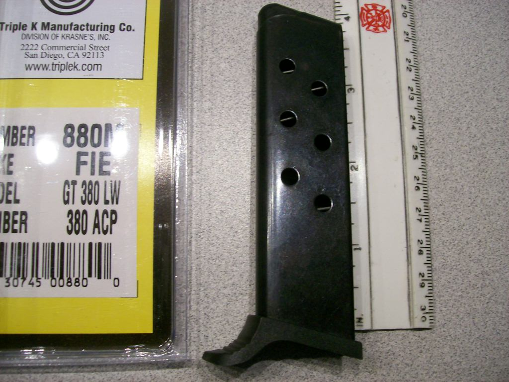 Fie Excam, Titan Ii, Targa, Gt, 380 Cal 7 Rd Replacement Magazine .380 ...