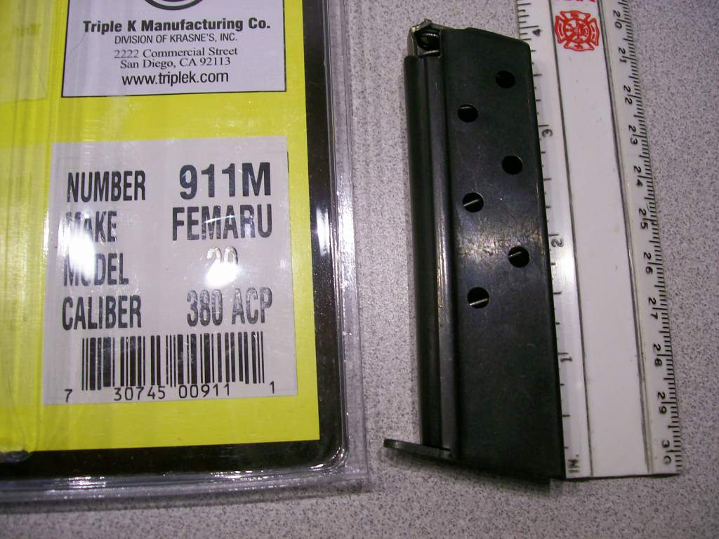 Femaru 29 380 Acp Cal 7 Rd Blue Replacement Magazine .380 Acp For Sale ...