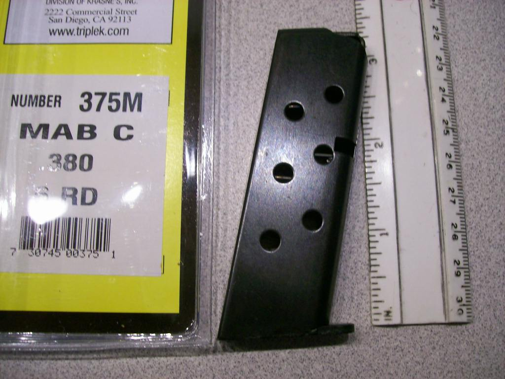 Mab C 380 ACP cal 6 rd blue Replacement magazine*.