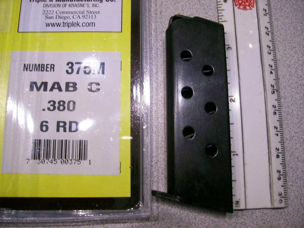 Mab C 380 ACP cal 6 rd blue Replacement magazine*. - Picture 2