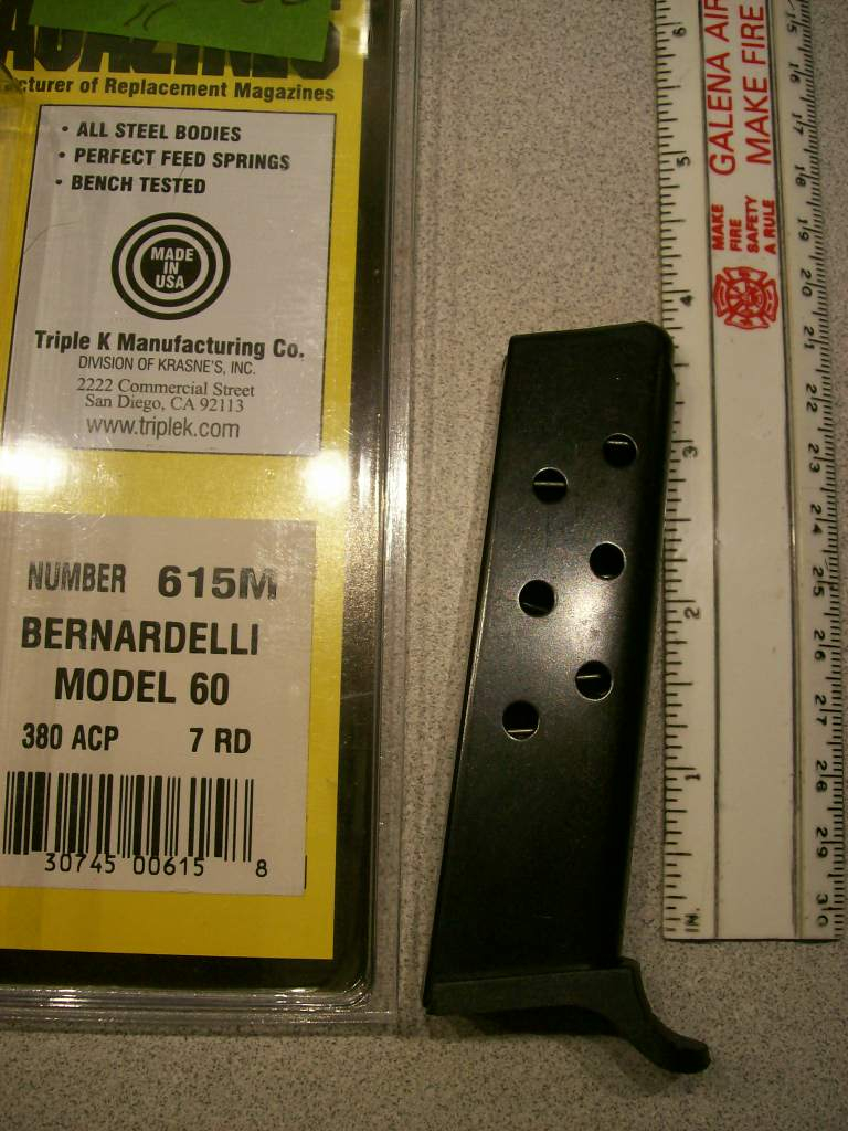 Bernadelli 60 380 Acp 7 Rd Replacement Magazine .380 Acp For Sale at GunAuction.com - 15449797