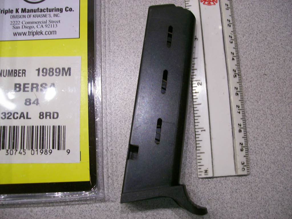 Bersa 84 32 ACP cal 8 rd Replacement magazine .32 Auto (7.65 Browning ...