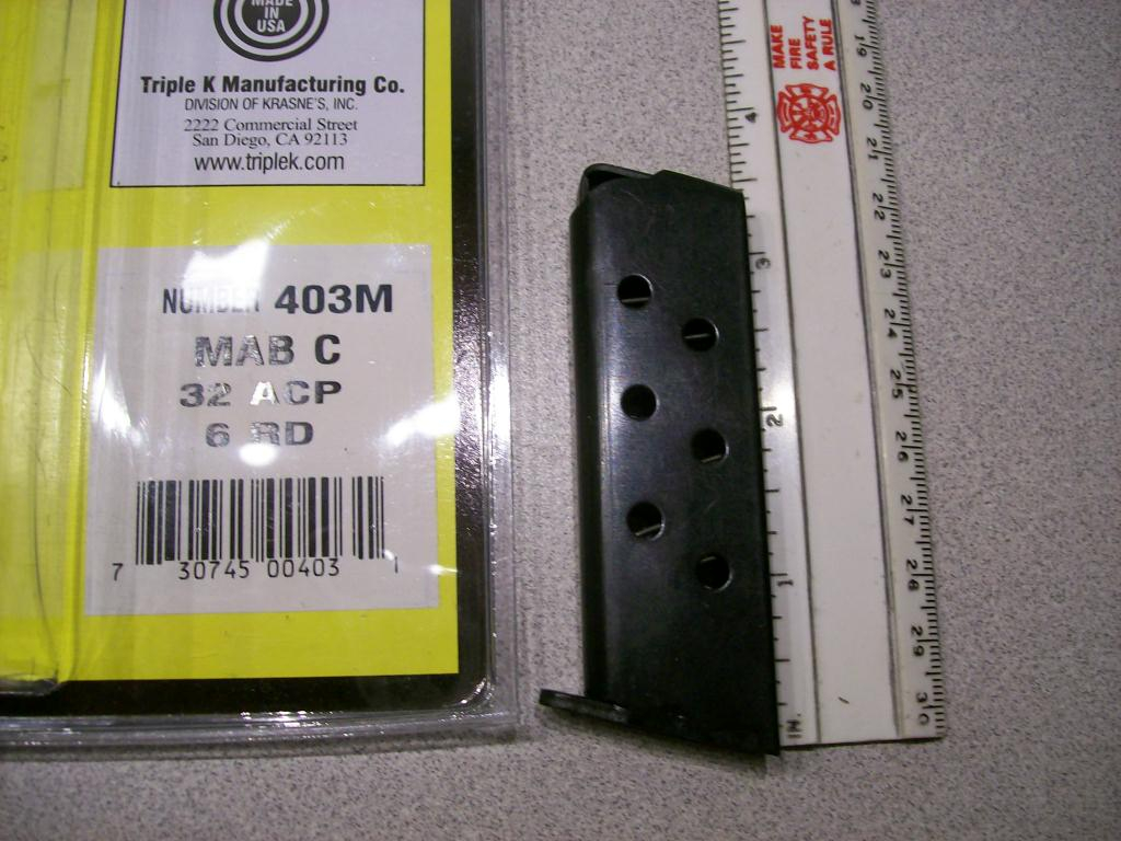 Mab C 32 Acp Cal Replacement Magazine .32 Auto (7.65 Browning) For Sale ...