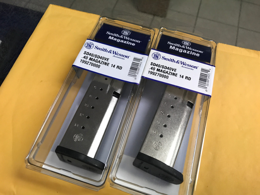 Two S&W New In Box Sd40/Sd40ve 14 Round Magazines For Sale at ...