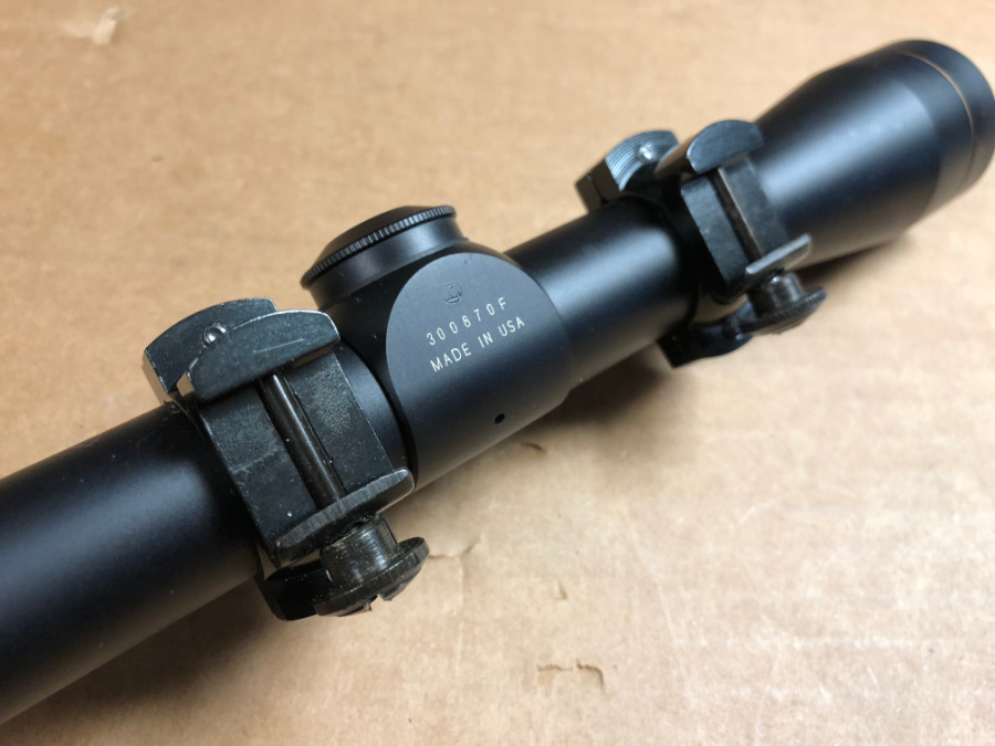 Leupold M8 4x Shotgun Scope With Rings Nice For Sale at GunAuction.com - 14512397
