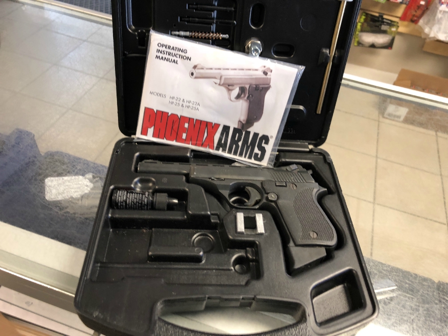 Phoenix Arms Model Hp22a Semi-Auto Pistol 5 Inch Barrel 10 Round Mag ...