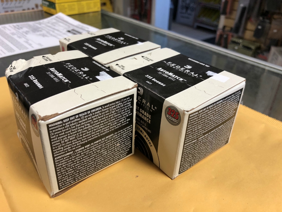 975 Rounds Federal Am22 Champion Automatch 22lr Solid 40 Gr New .22 Lr ...