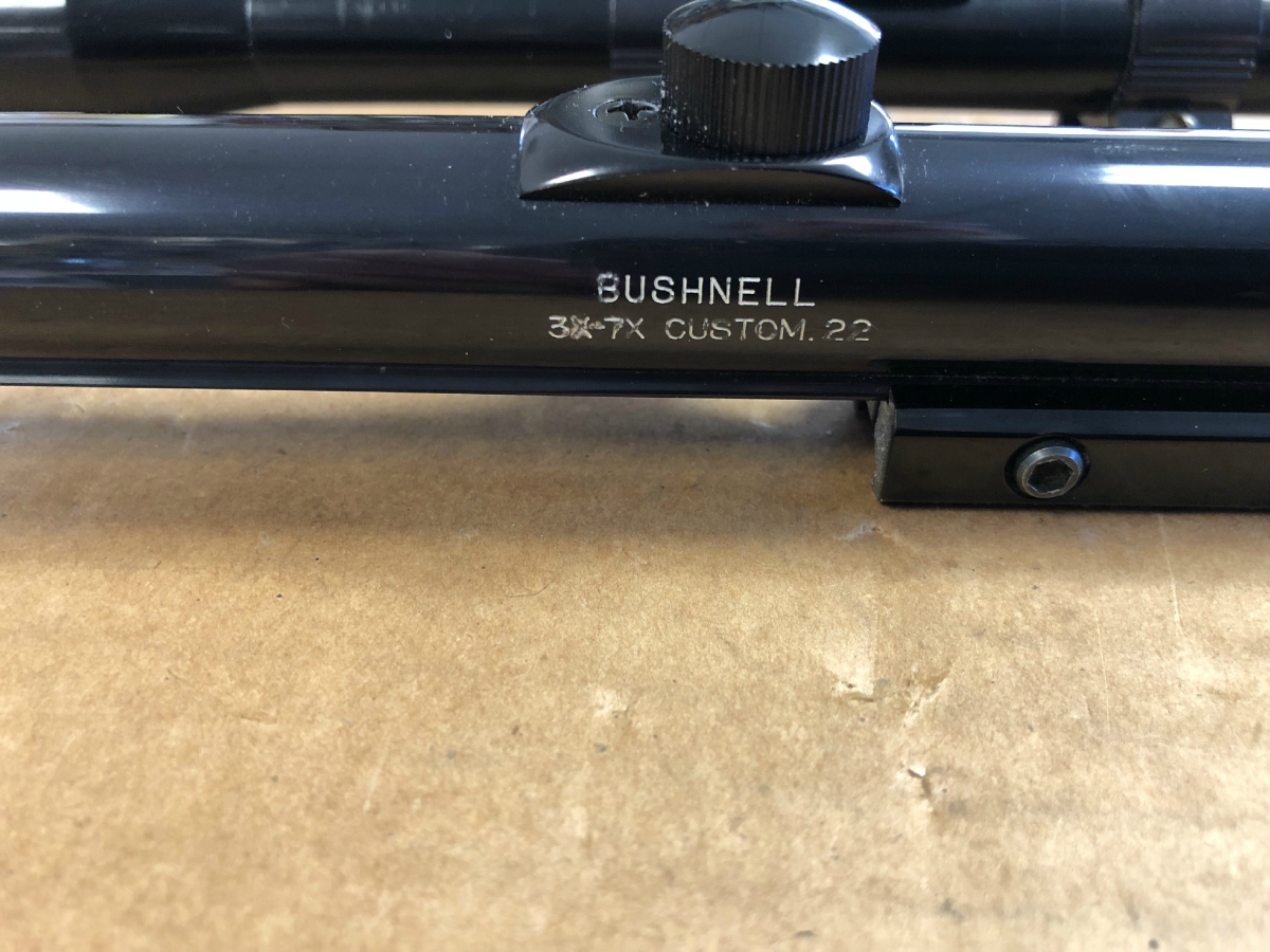 Two Rimfire Rifle Scopes Bushnell 3x 7x Custom 22 And Marlin 275a 4x20 ...