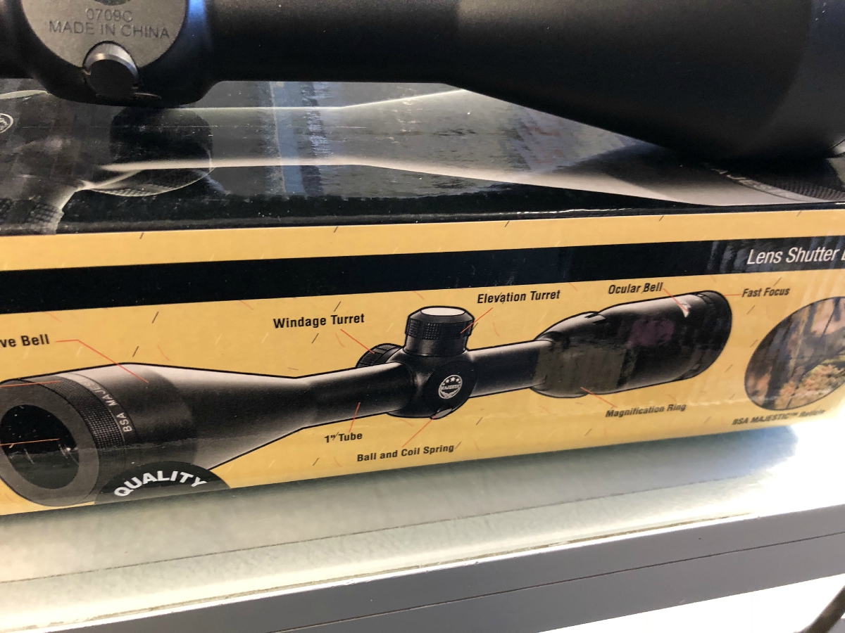 Bsa Scope 3-9x40 W/Deer Reticle Majestic Bsa Majestic Riflescope ...
