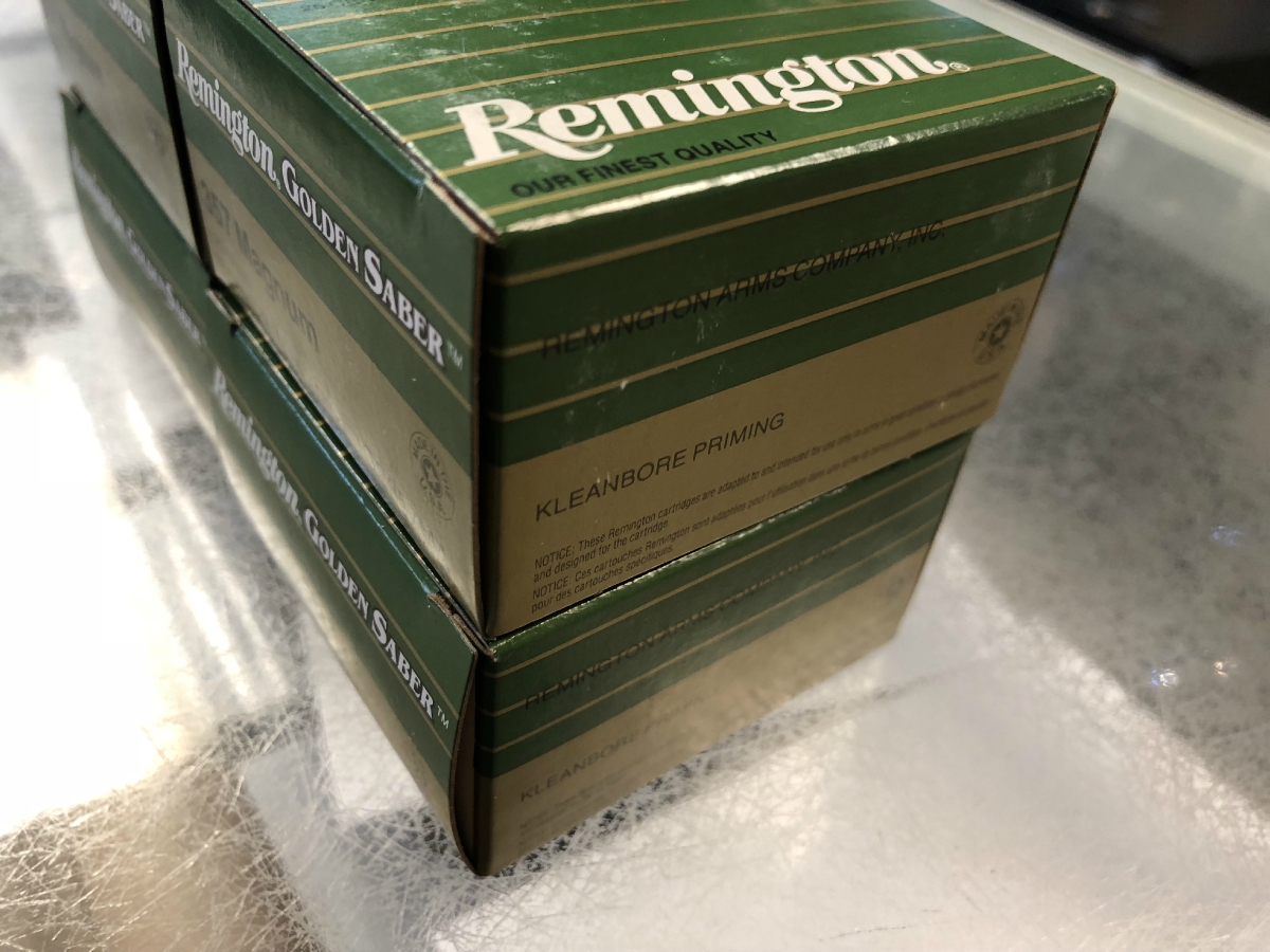 100 Rounds Remington Golden Saber Ammo 357 Magnum 125 Grain Brass ...