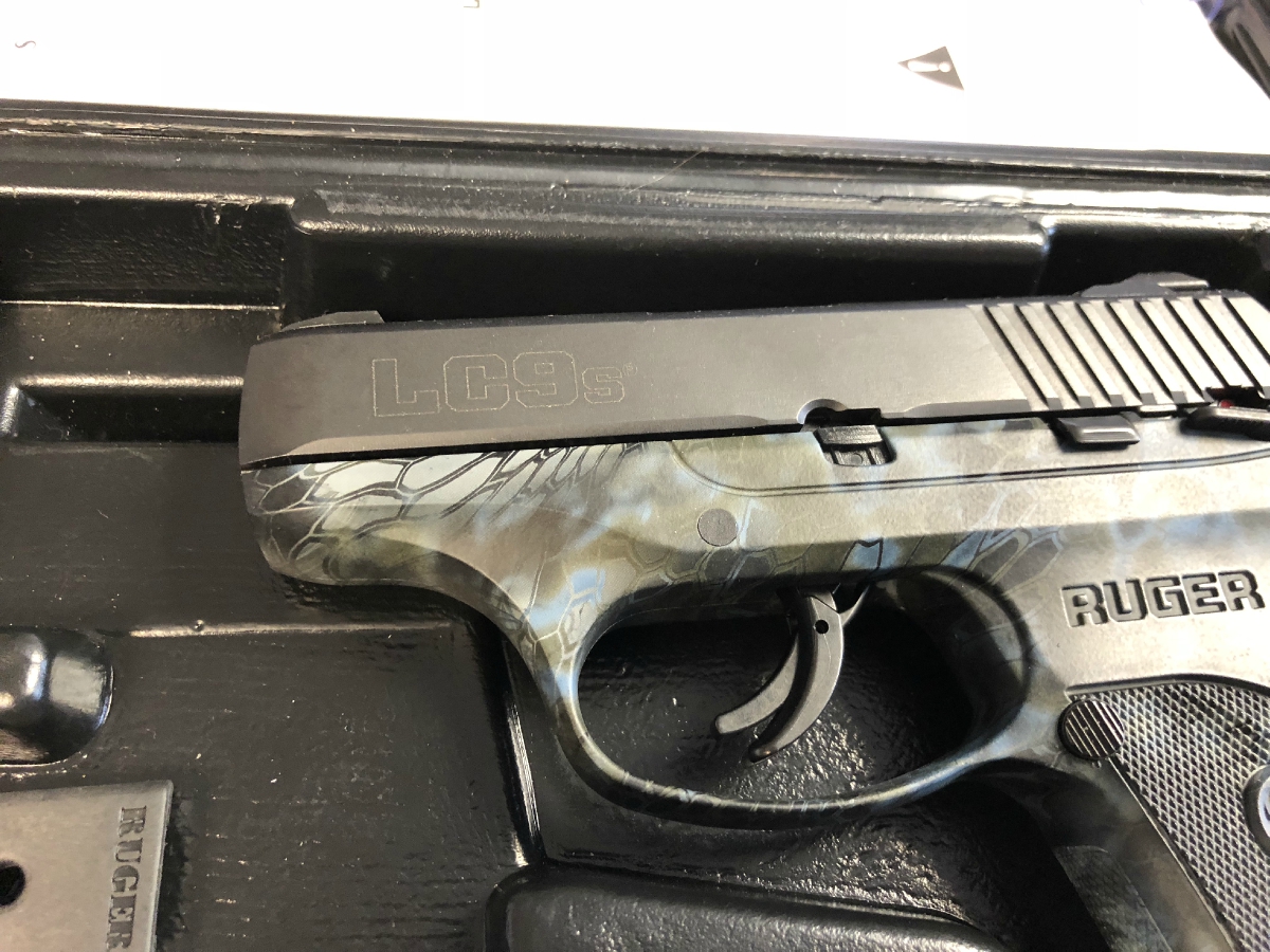 Ruger Lc9s 9mm Striker-Fired Pistol With Kryptek Neptune Camo Excellent ...
