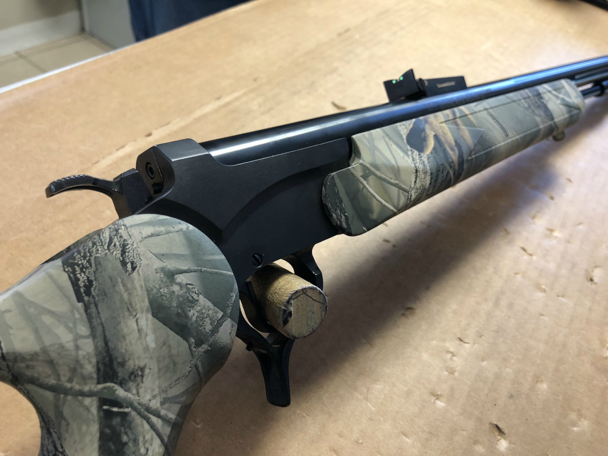 THOMPSON CENTER MODEL ENCORE SINGLE SHOT WITH 50 CAL MUZZLE LOADER ...