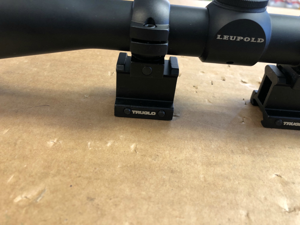 LEUPOLD RIFLEMAN 3-9X40 RIFLE SCOPE WITH RINGS AND TRU GLO RISERS ...