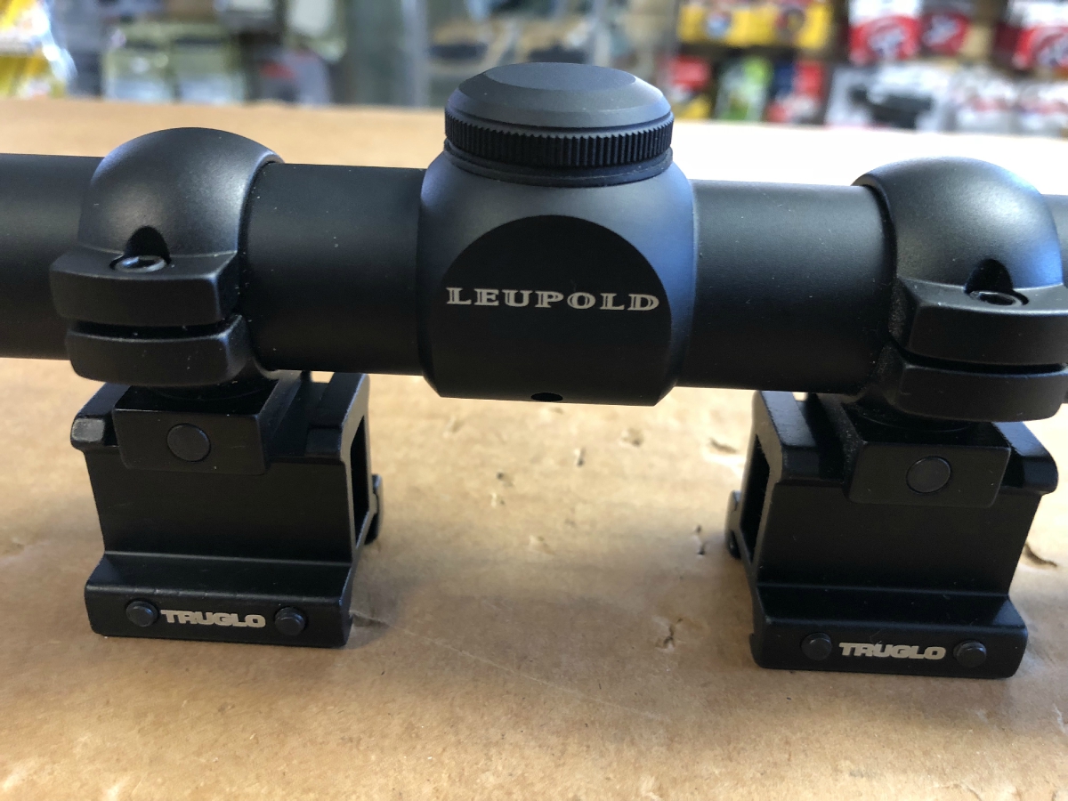 LEUPOLD RIFLEMAN 3-9X40 RIFLE SCOPE WITH RINGS AND TRU GLO RISERS ...