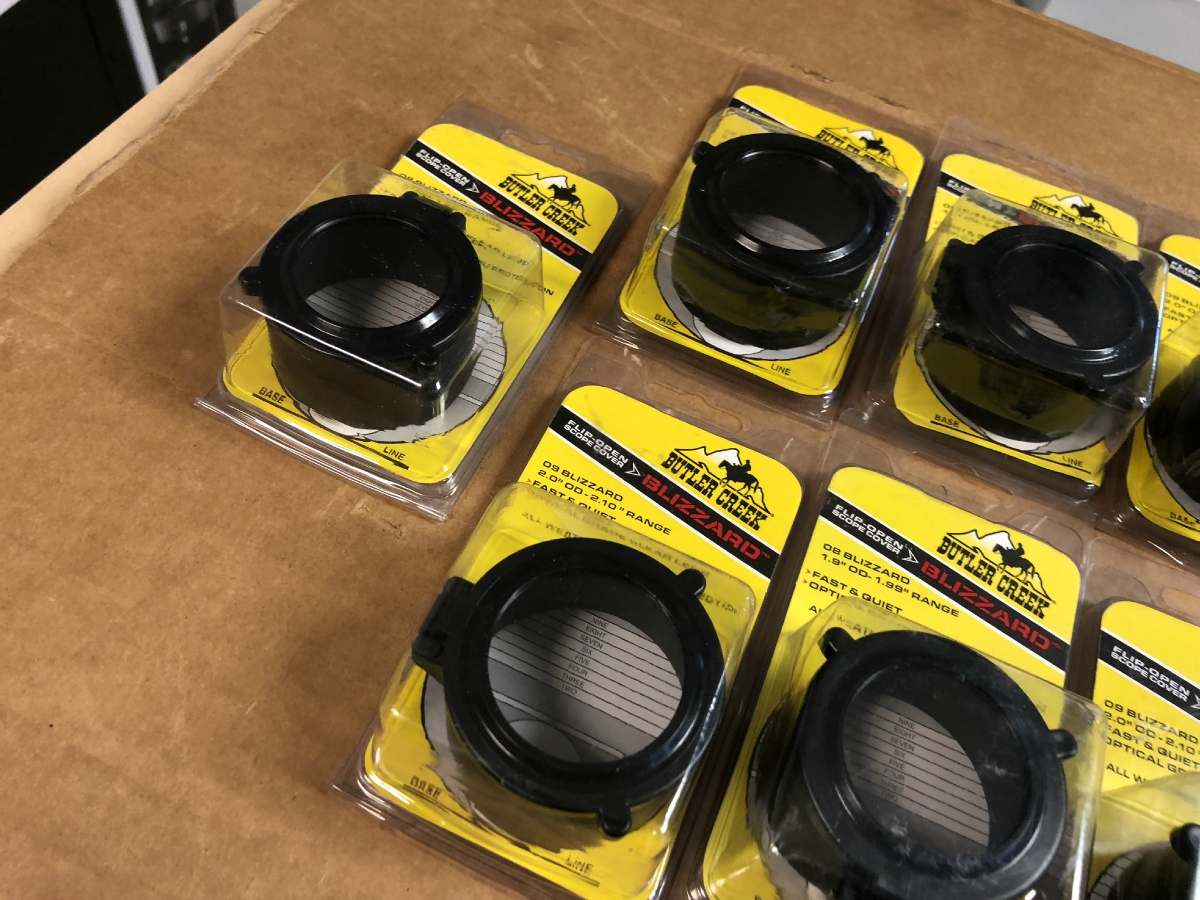 Lot Of 19 Butler Creek Blizzard Assorted Sizes Scope Lens Covers New ...