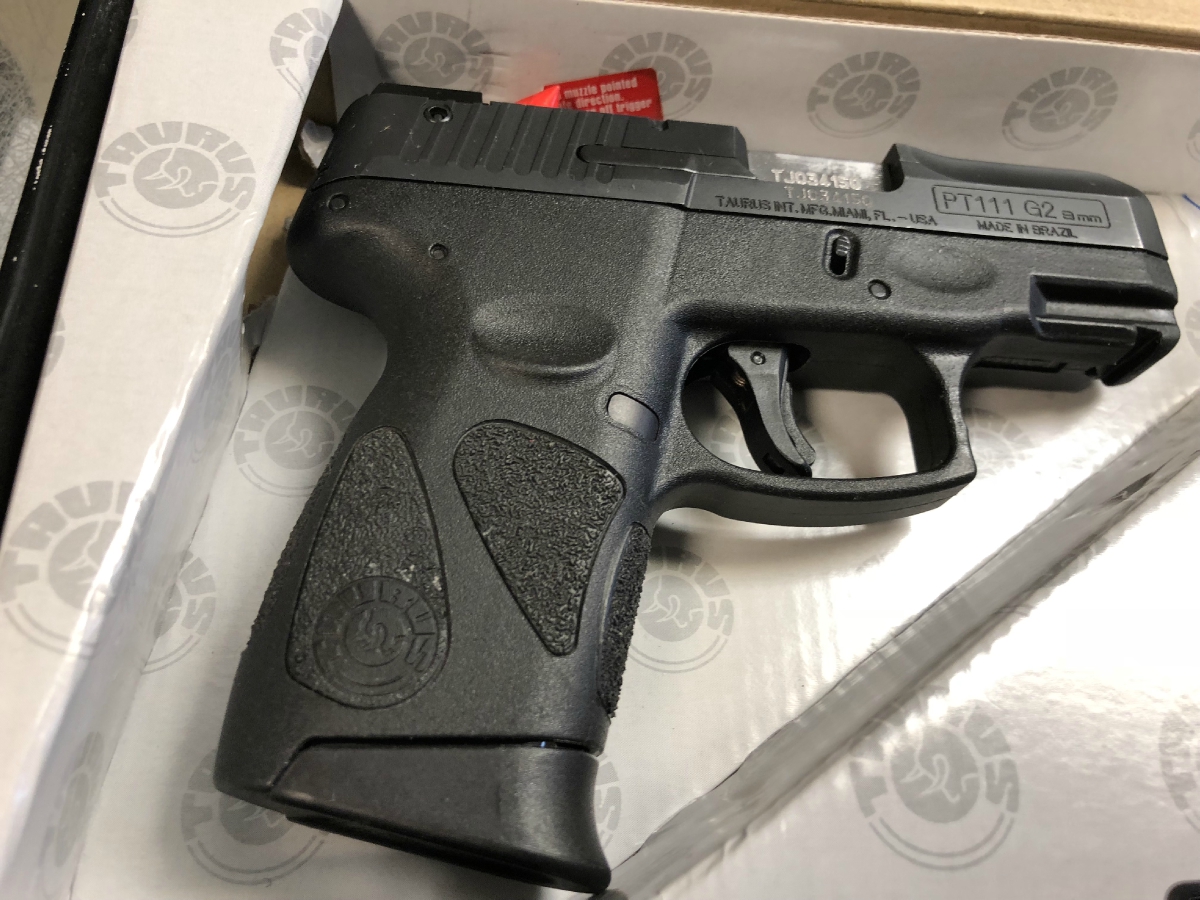 Taurus Pt111 G2 Semi-Auto Pistol 9mm One 12 Round Mag Fiber Optic ...