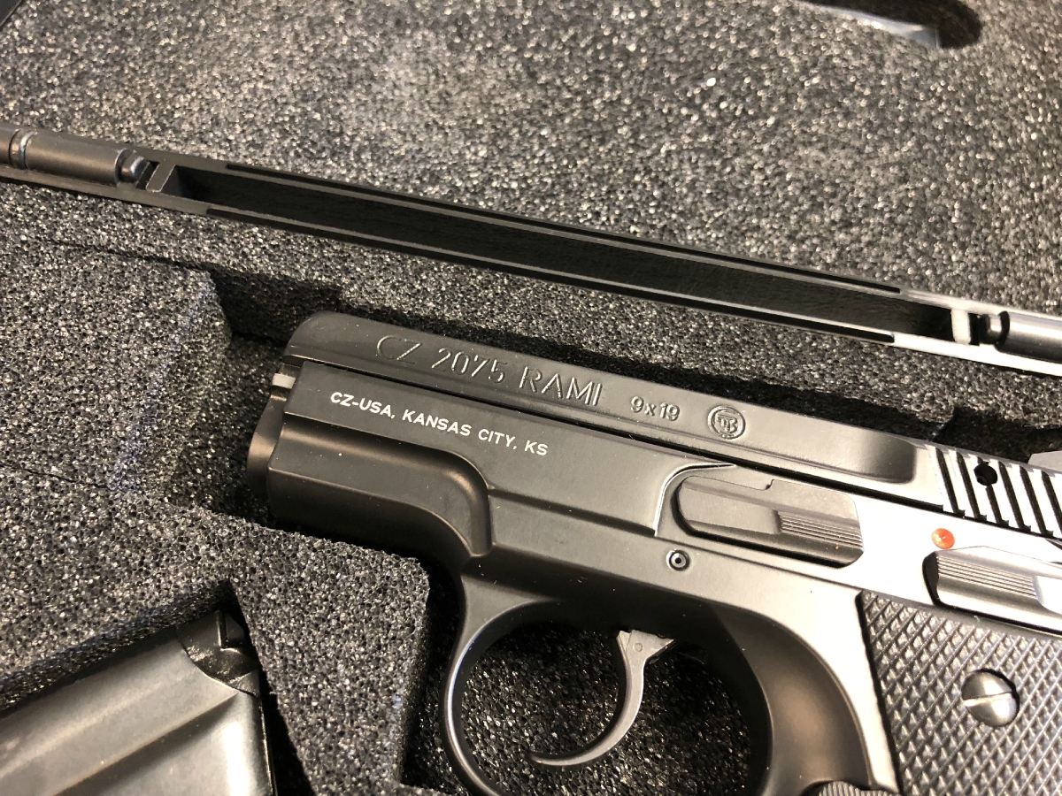 Cz 2075 Rami 9mm 3 Inch Two 10+1 Black Rubber Grip Matte Black Finish ...