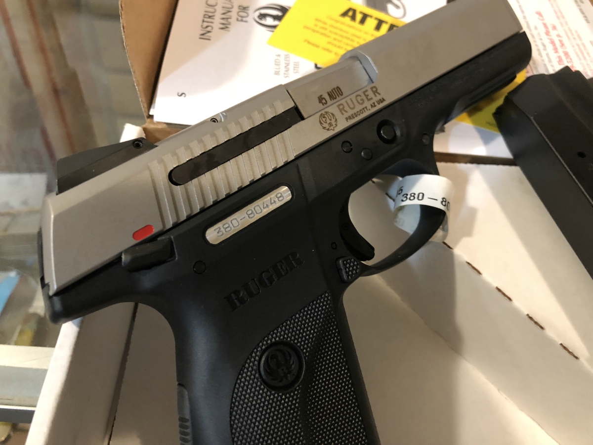 Ruger Sr45 Double 45 (Acp) 4.5 Inch Two Mags 10+1 Black Polymer Grip ...