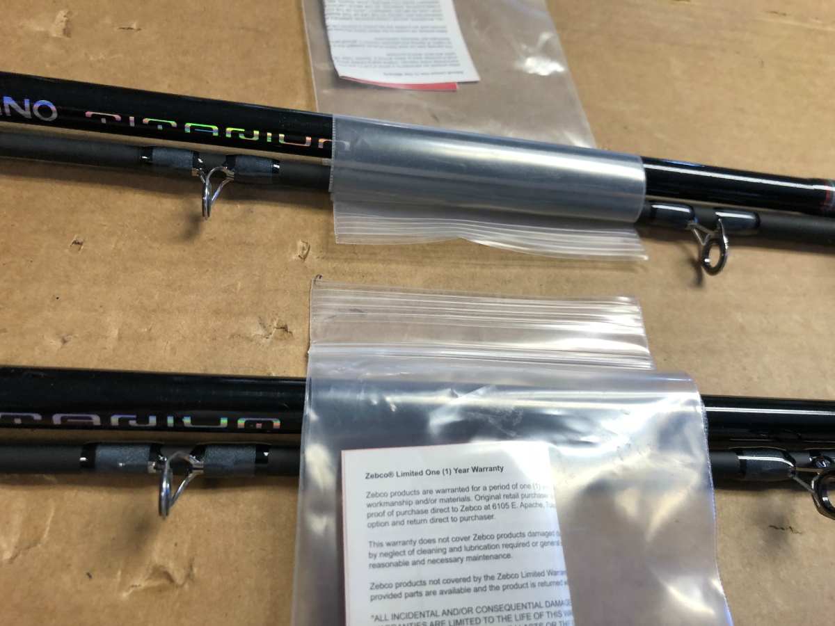 Two Zebco Rhino Titanium Medium-Heavy Casting Rods New For Sale at ...