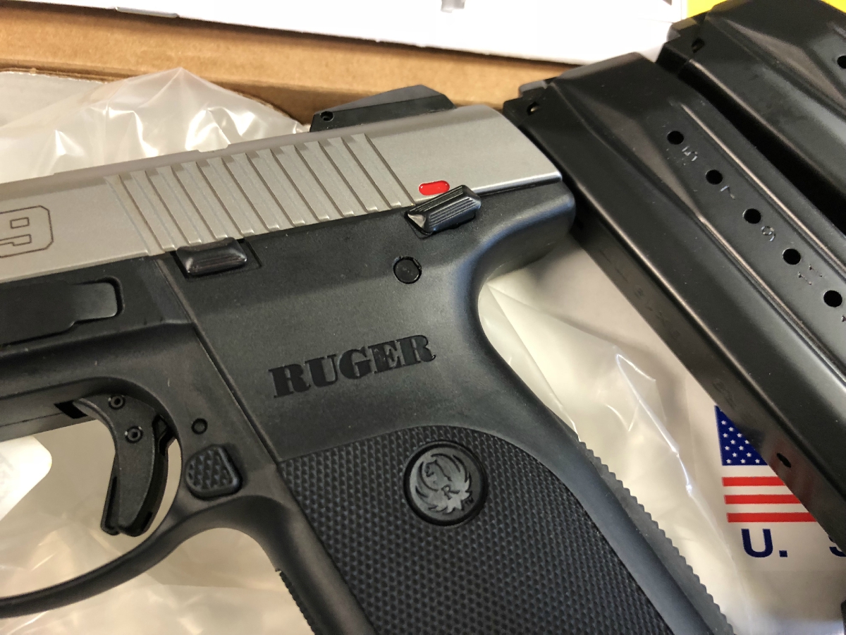 Ruger Sr9 Standard Double 4.1 Inch 17+1 Black Polymer Grip Stainless ...