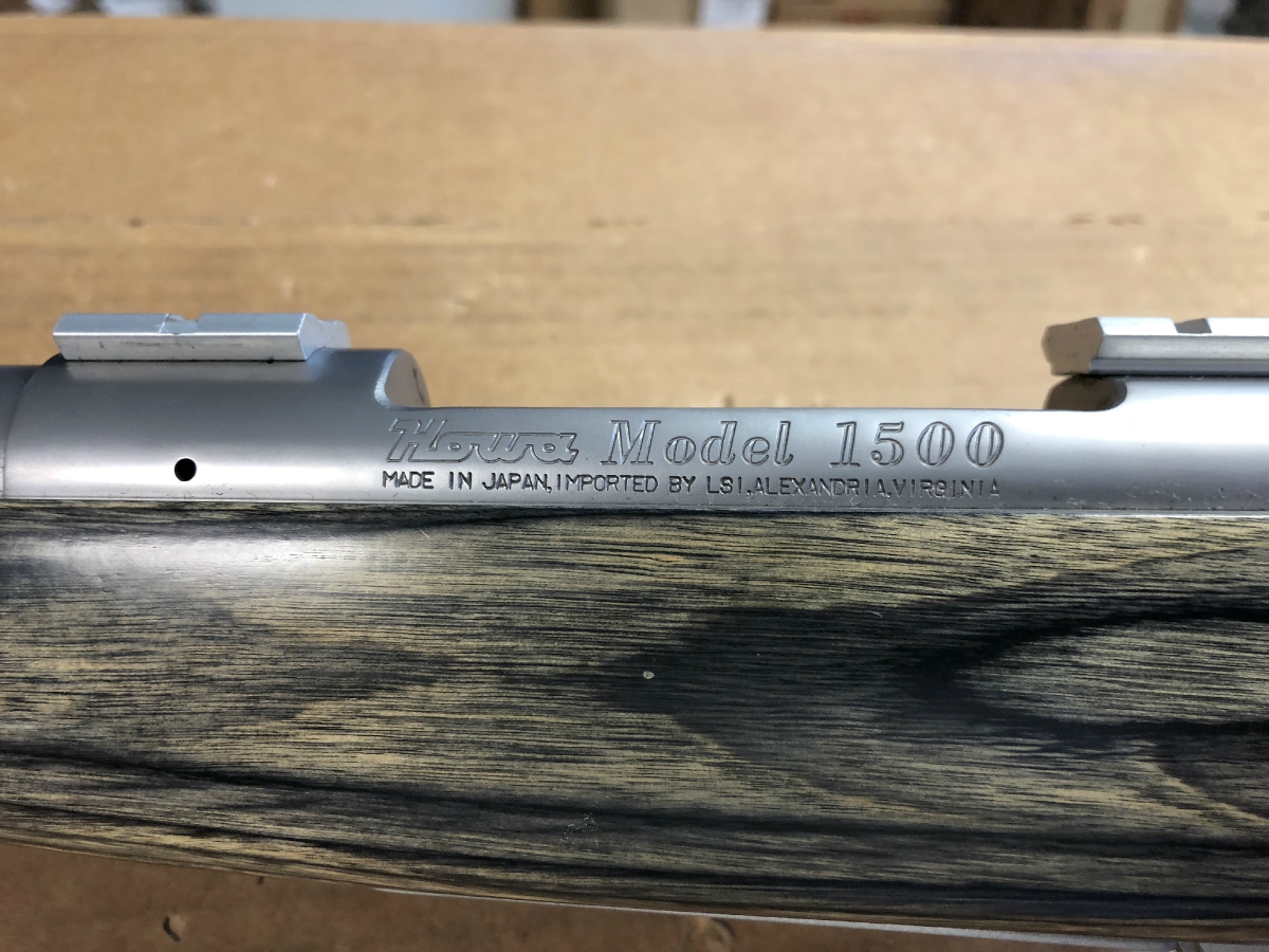 Howa Model 1500 Thumbhole Laminate Stock Stainless Action 22 Inch Excellent .270 Win. For Sale ...