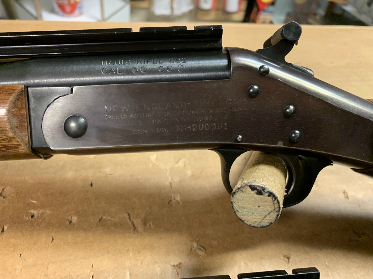 New England Firearms Pardner Handi Rifle Two Barrel Set 30-06 And 223 ...