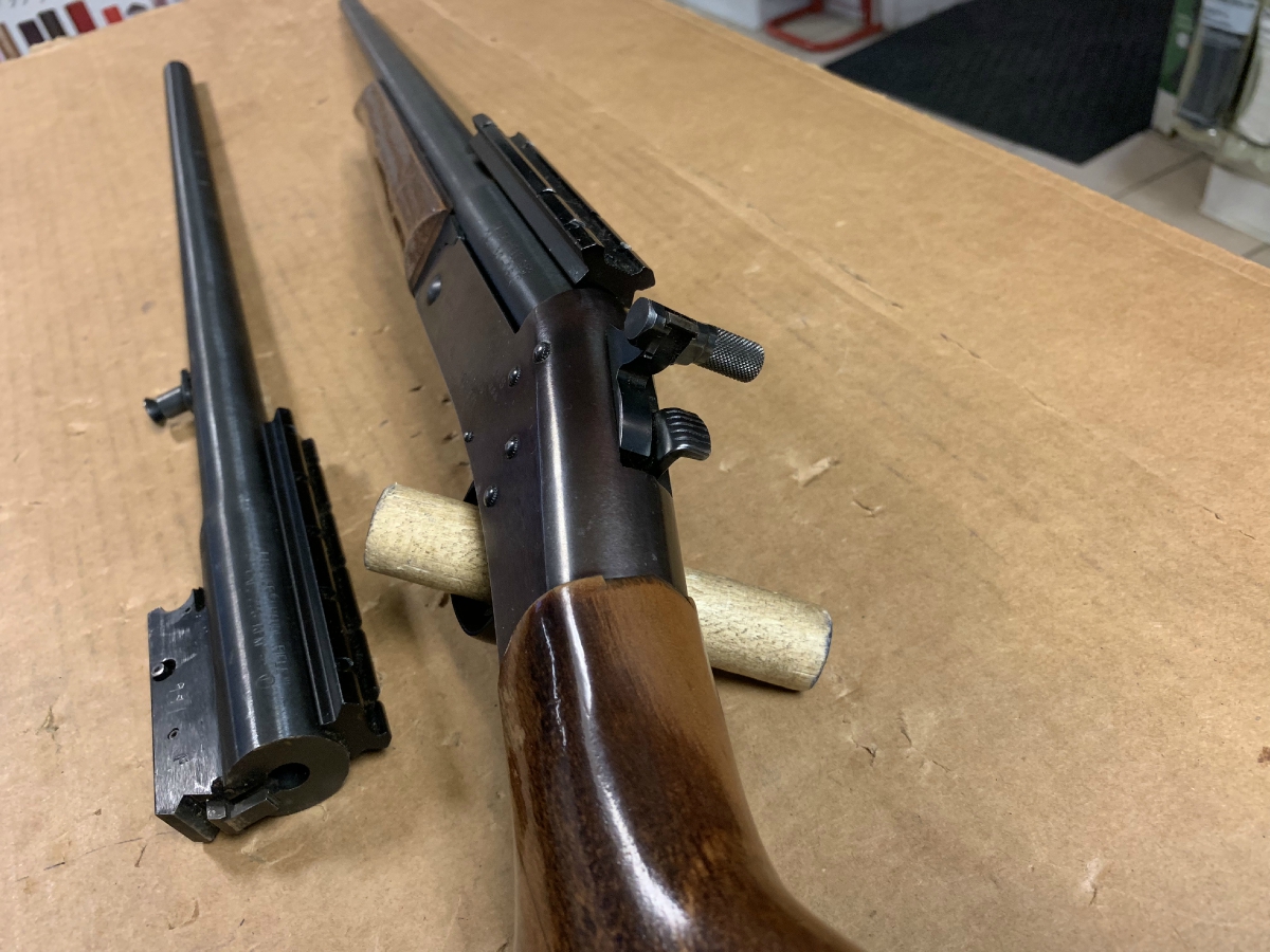 New England Firearms Pardner Handi Rifle Two Barrel Set 30-06 And 223 ...