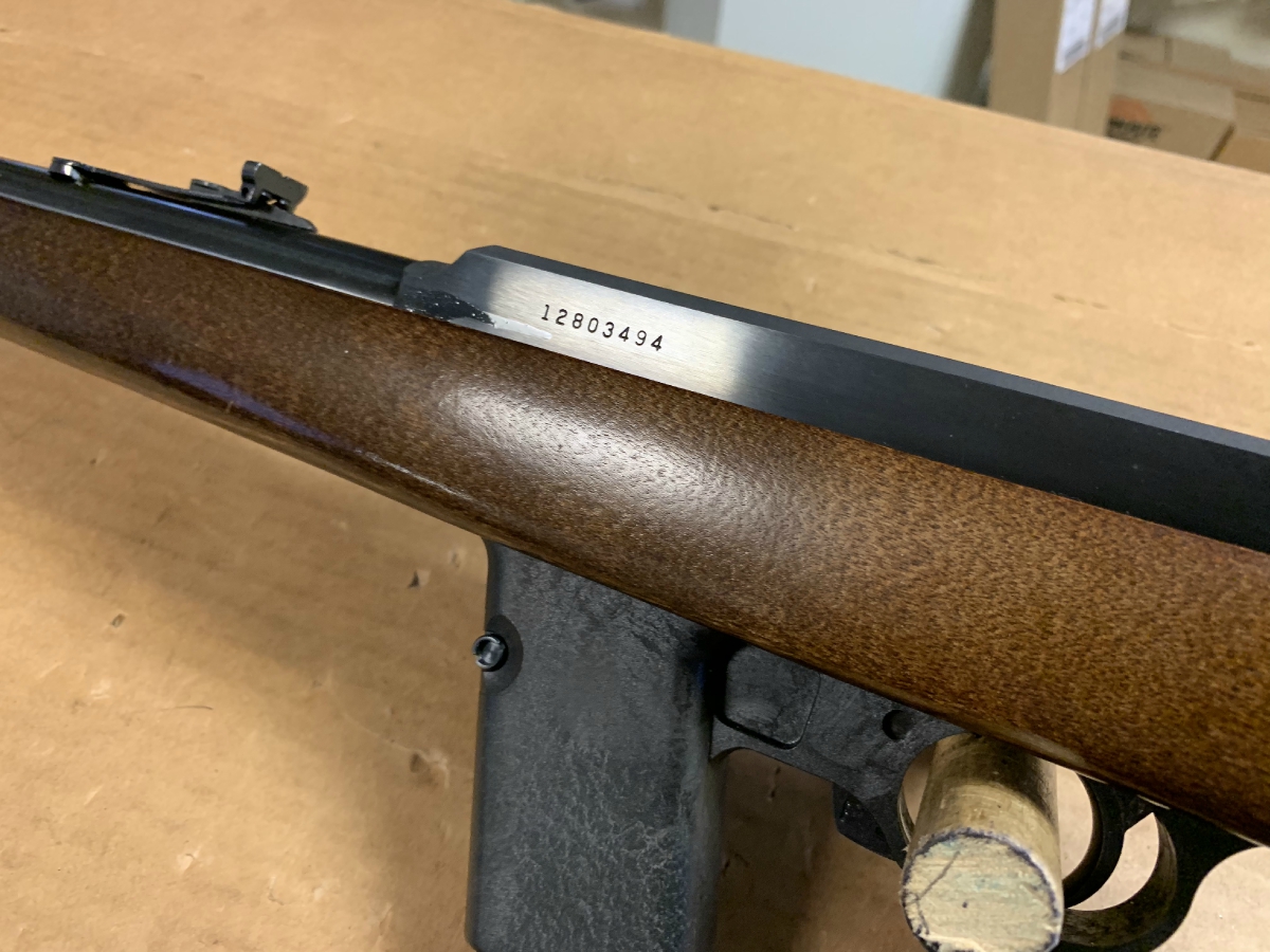 Marlin Model 9 Camp Carbine Semi-Auto Rifle Wood Stock 16.5 Inch Barrel ...