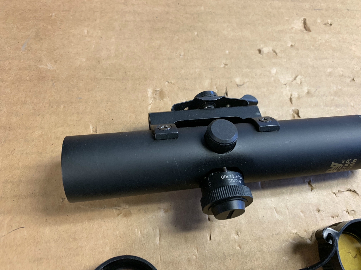 Nc Star 4x22 Wide Angle Tactical Rifle Scope With Ar Scope Base Nice ...