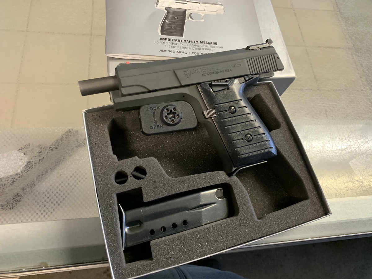 Jimenez Arms Model J. A. Nine Semi-Auto Pistol Two Mags 3.5 Inch Barrel ...