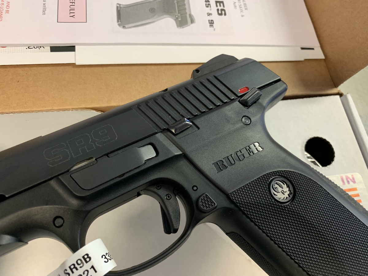 Ruger Sr9 Standard Double 9mm Luger 4.1 Inch 17+1 Black Polymer Grip ...