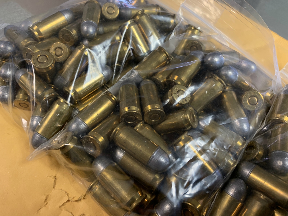 200 Rounds 45 Acp Lead Round Nose Ammunition .45 Acp For Sale at ...