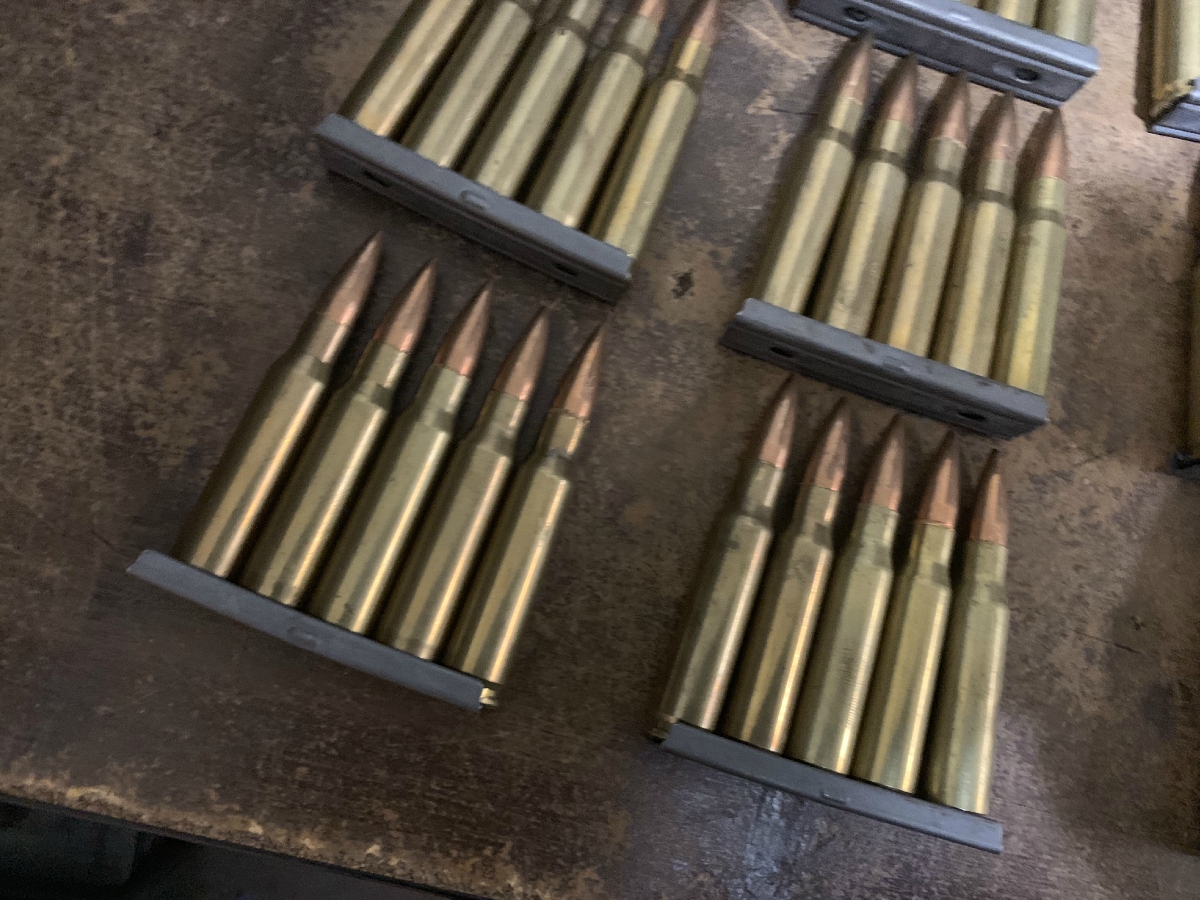 100 Rounds 308 Winchester Ammunition On Stripper Clips Nice .308 Win ...