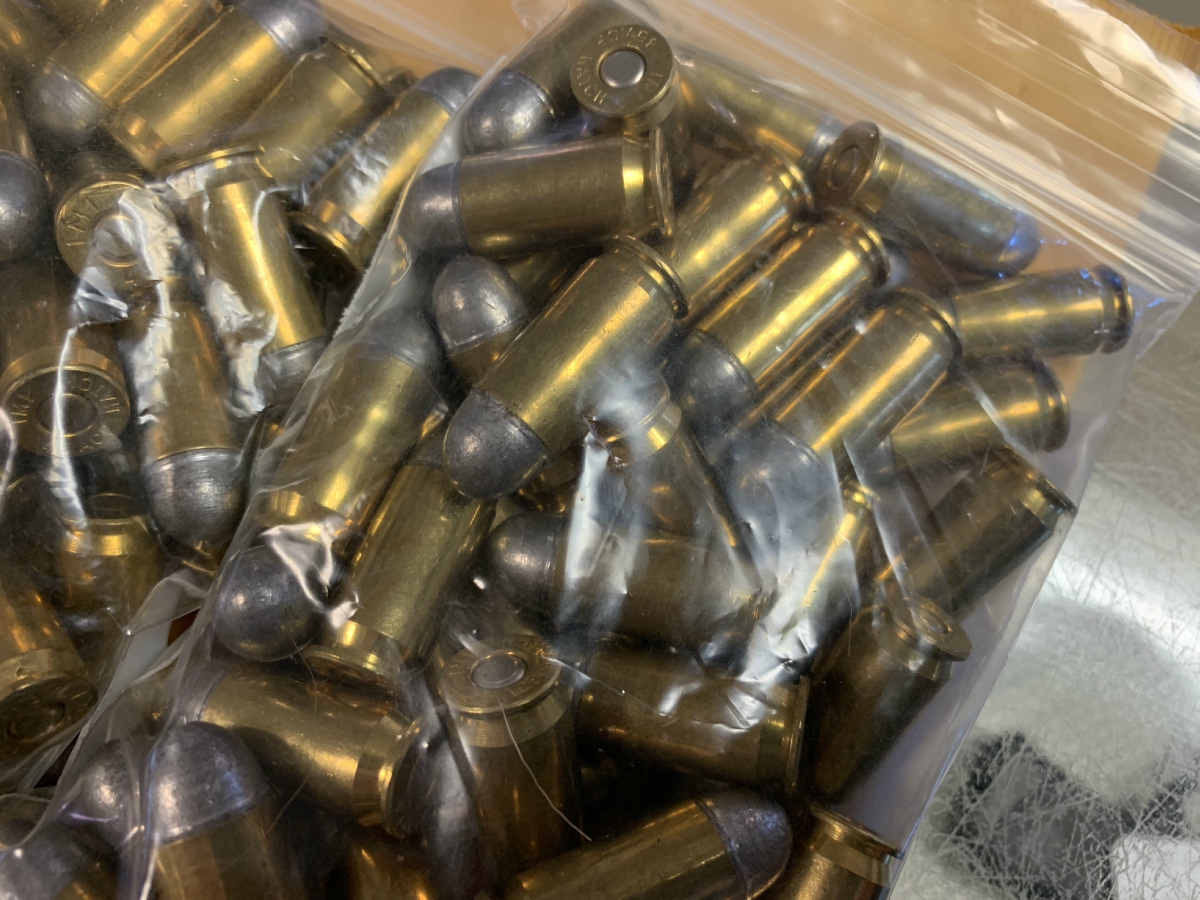 200 Rounds 45 Acp Lead Round Nose Ammunition .45 Acp For Sale at ...