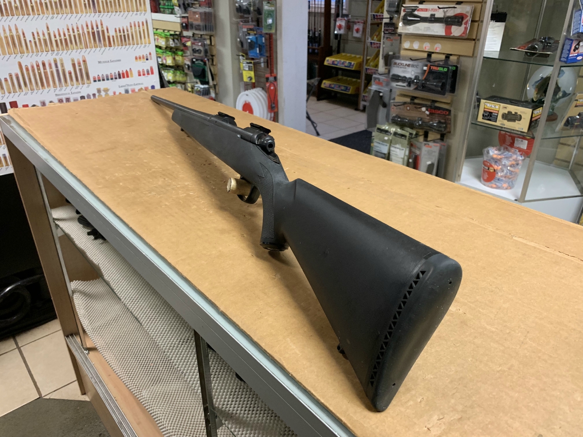 SAVAGE MODEL 110 BOLT ACTION RIFLE BLACK SYNTHETIC STOCK BLUED BARREL ...