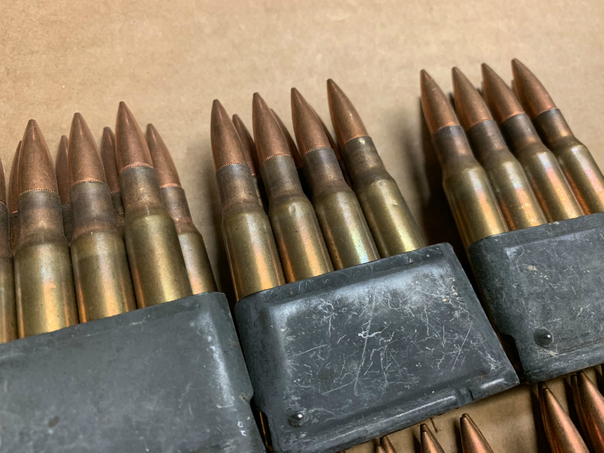 96 Rounds 30-06 M1 Garand Clipped Centerfire Rifle Cartridges Nice .30 ...