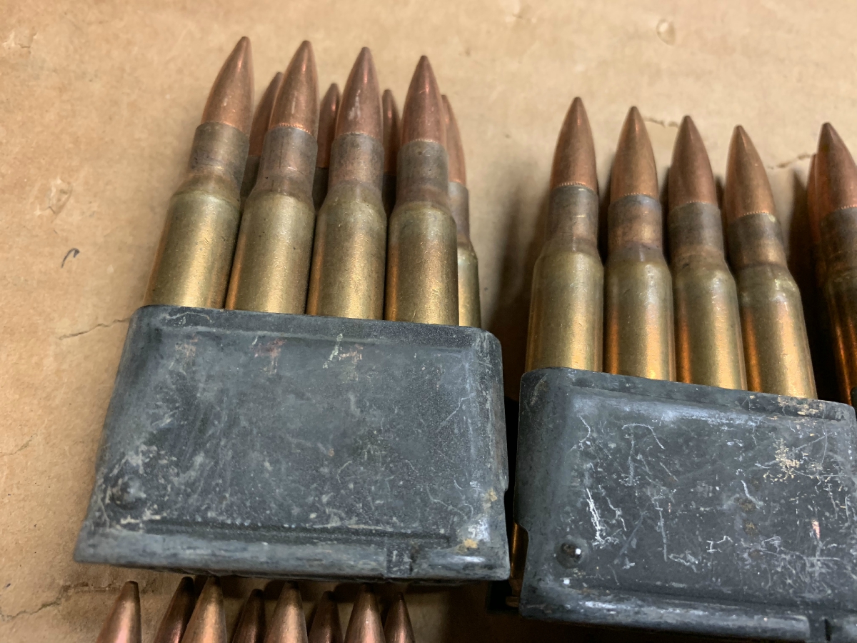 96 Rounds 30-06 M1 Garand Clipped Centerfire Rifle Cartridges Nice .30 ...
