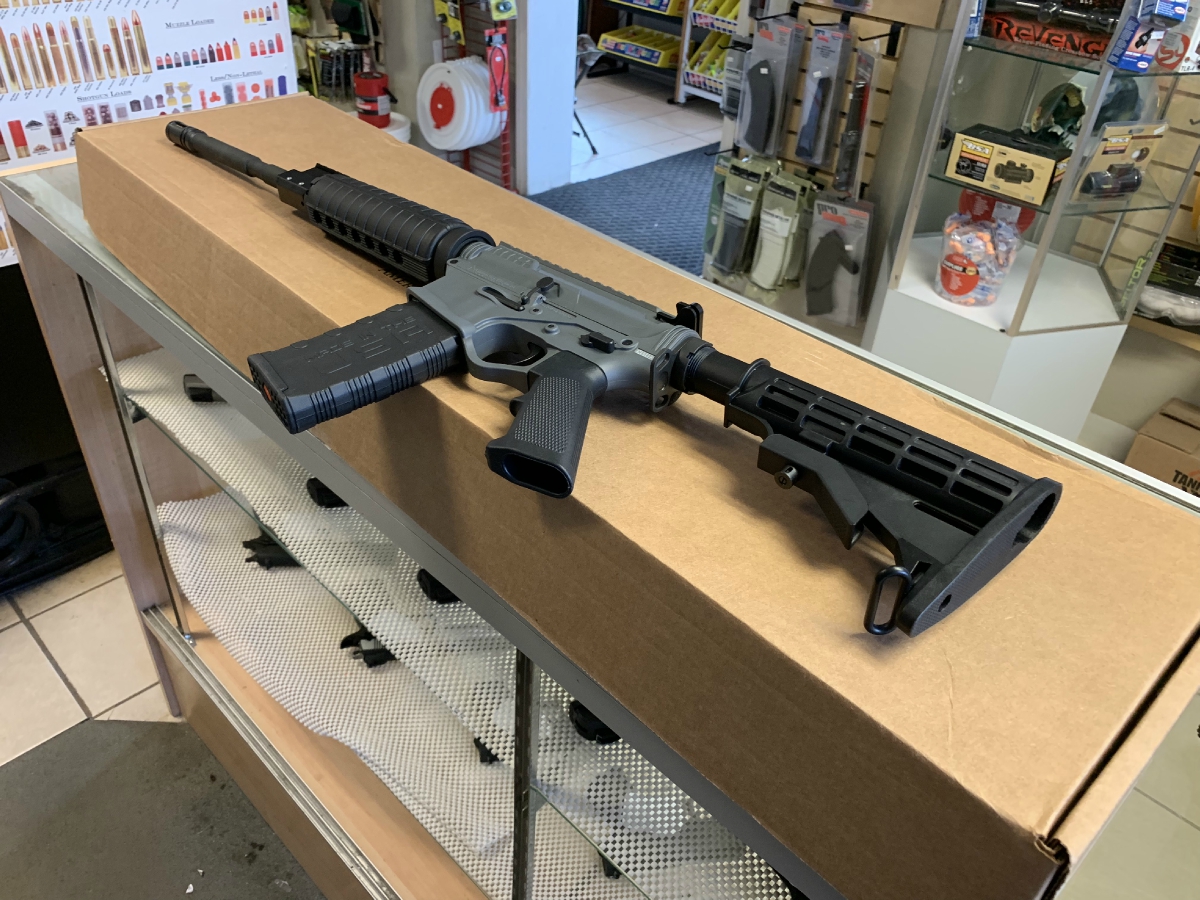 AMERICAN TACTICAL Omni P3 Sniper Gray 16 Inch Barrel gas block 6 pos ...