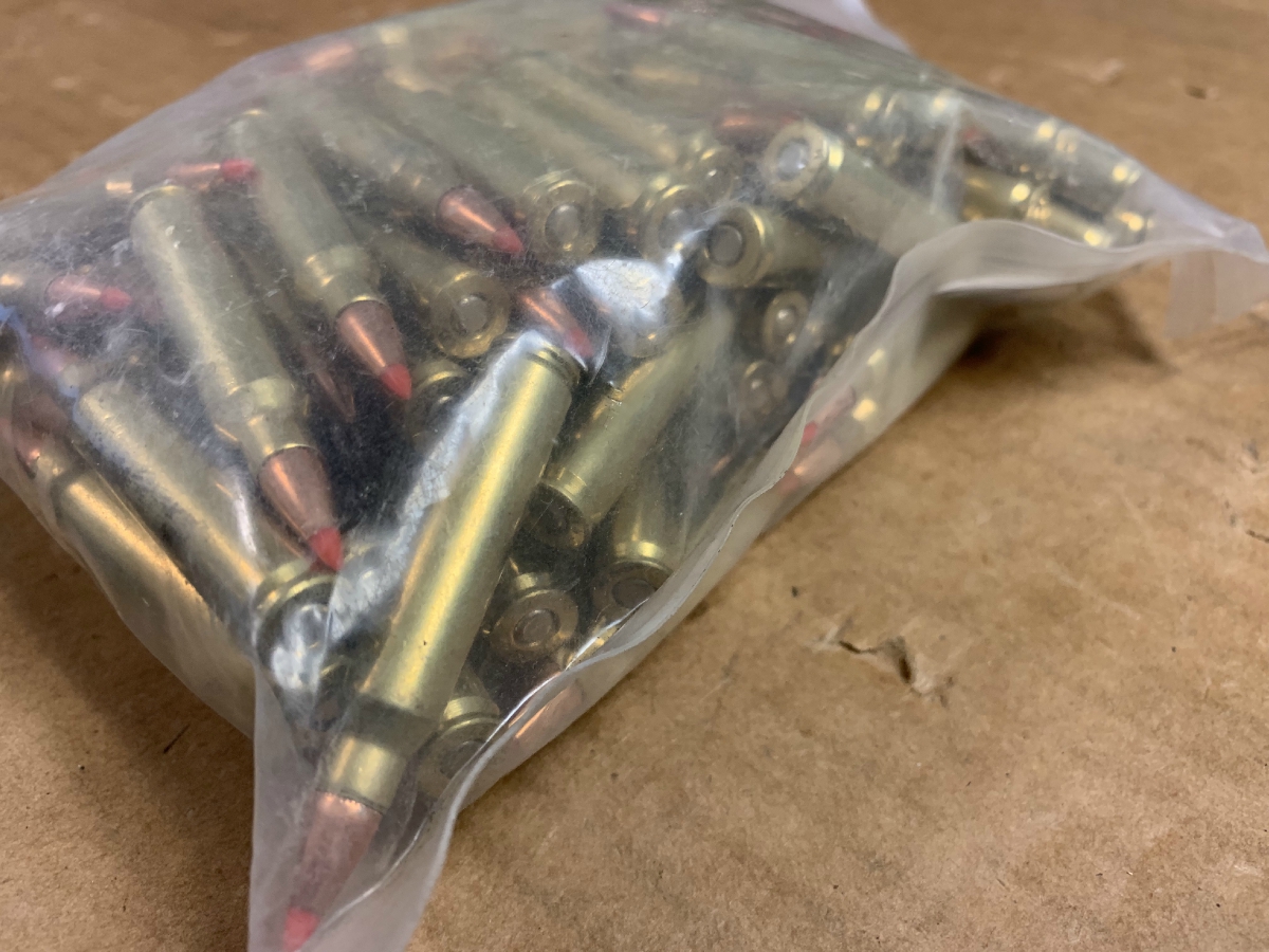 100 Rounds Professional Quality .223 Remington Ammunition Fmj Red ...