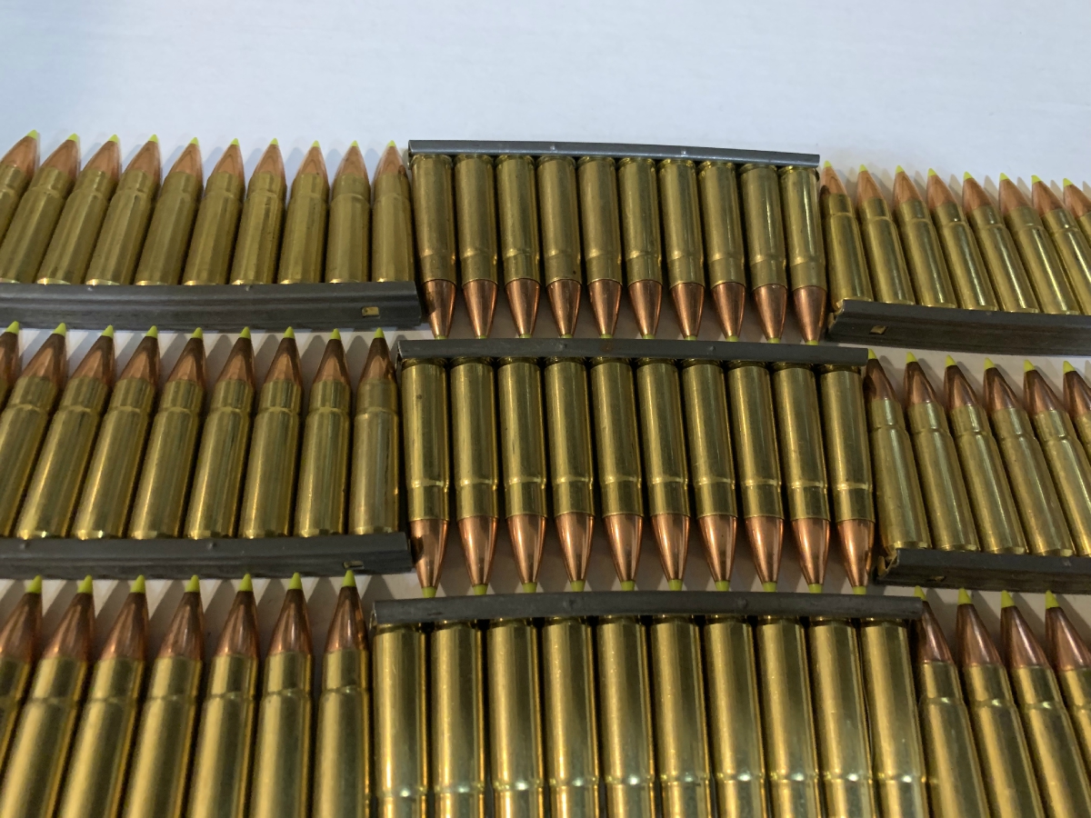 200 ROUNDS 300 ACC BLACKOUT Z-MAX ZOMBIE GREEN TIP AMMO ON CLIPS NICE ...