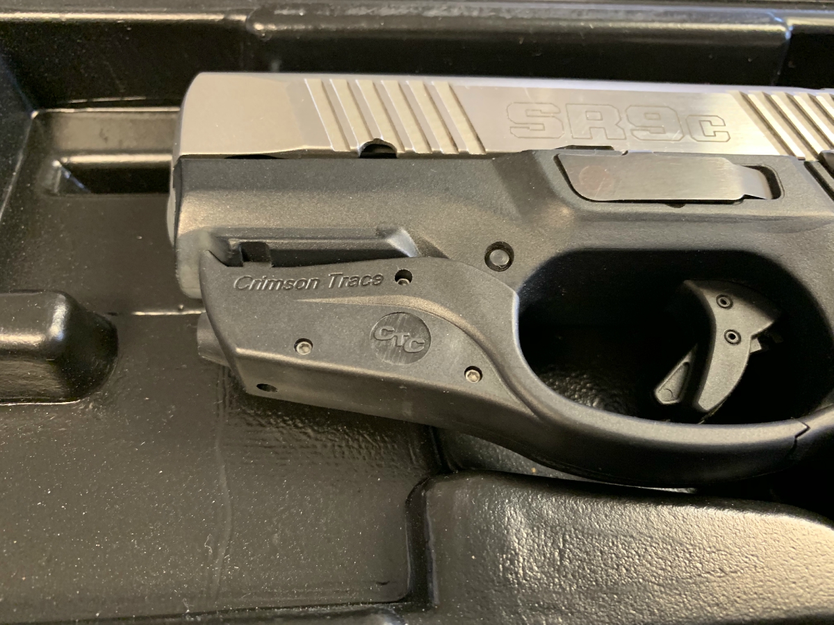 Ruger Sr9c Semi-Auto Pistol With Crimson Trace Laser 10 Round Hard Case ...