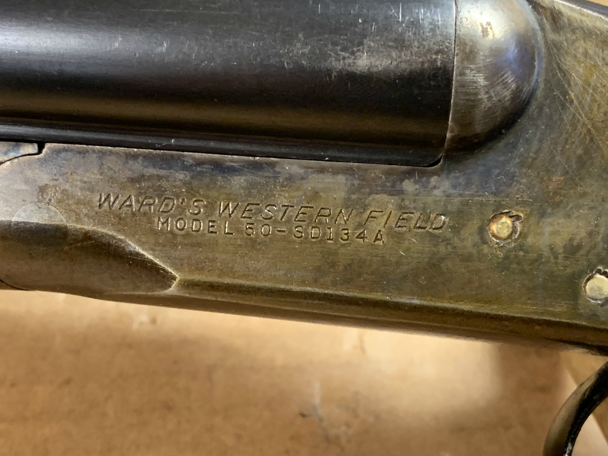 Western Field Wards Model 50 Side By Side Double Barrel Shotgun 30 Inch ...