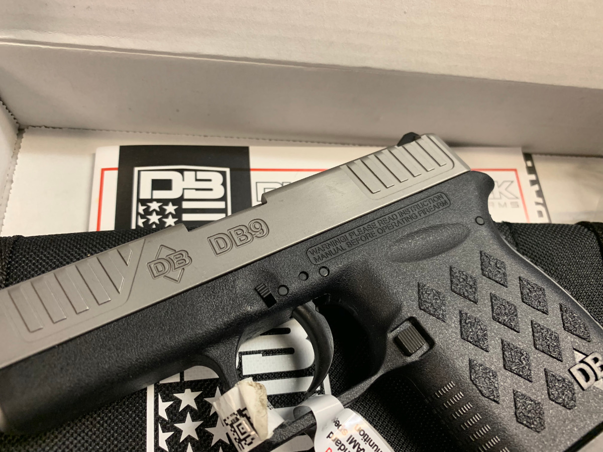 Diamondback Db9ex Db9 Micro-Compact 9mm Luger Double 3 Inch 6+1 Black ...