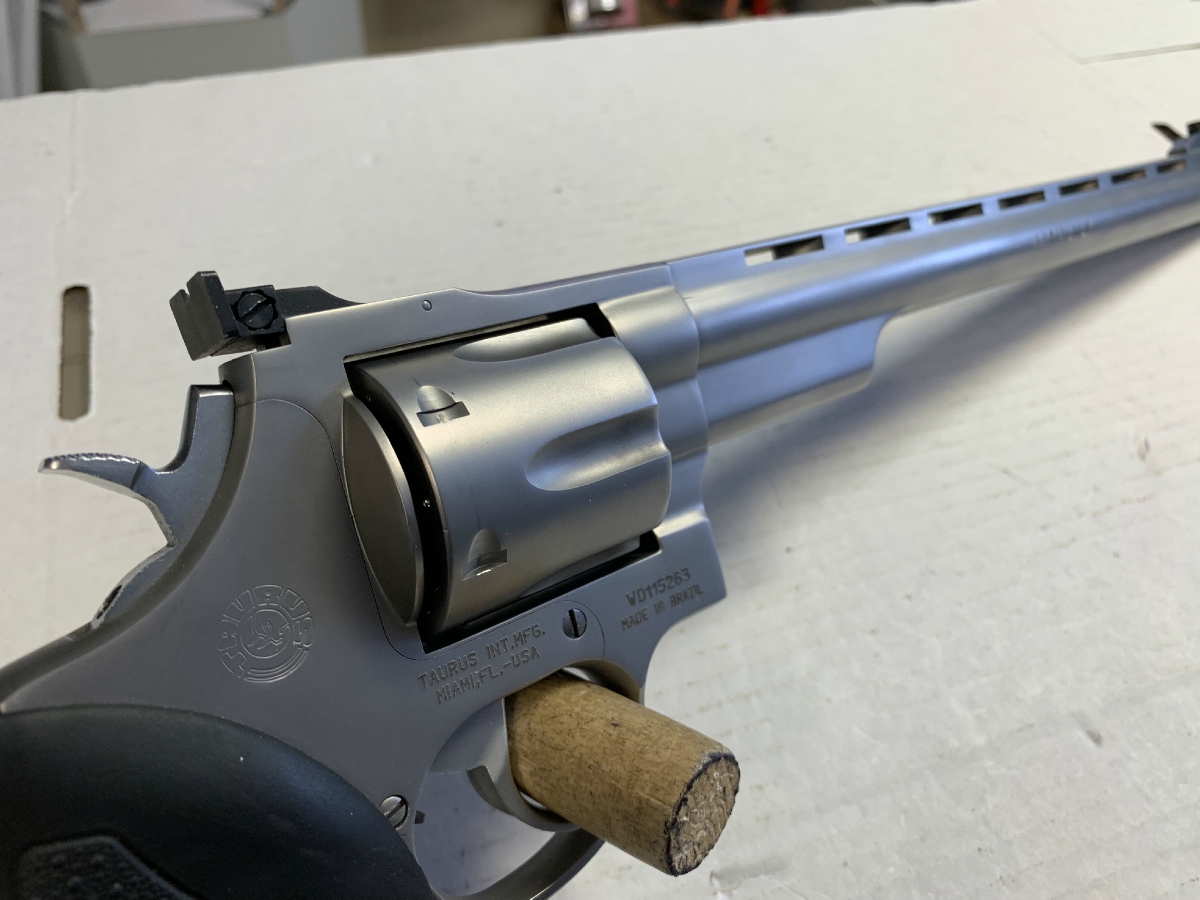 Taurus Model M44 6 Shot Stainless Steel Revolver 12 Inch Barrel Magna ...