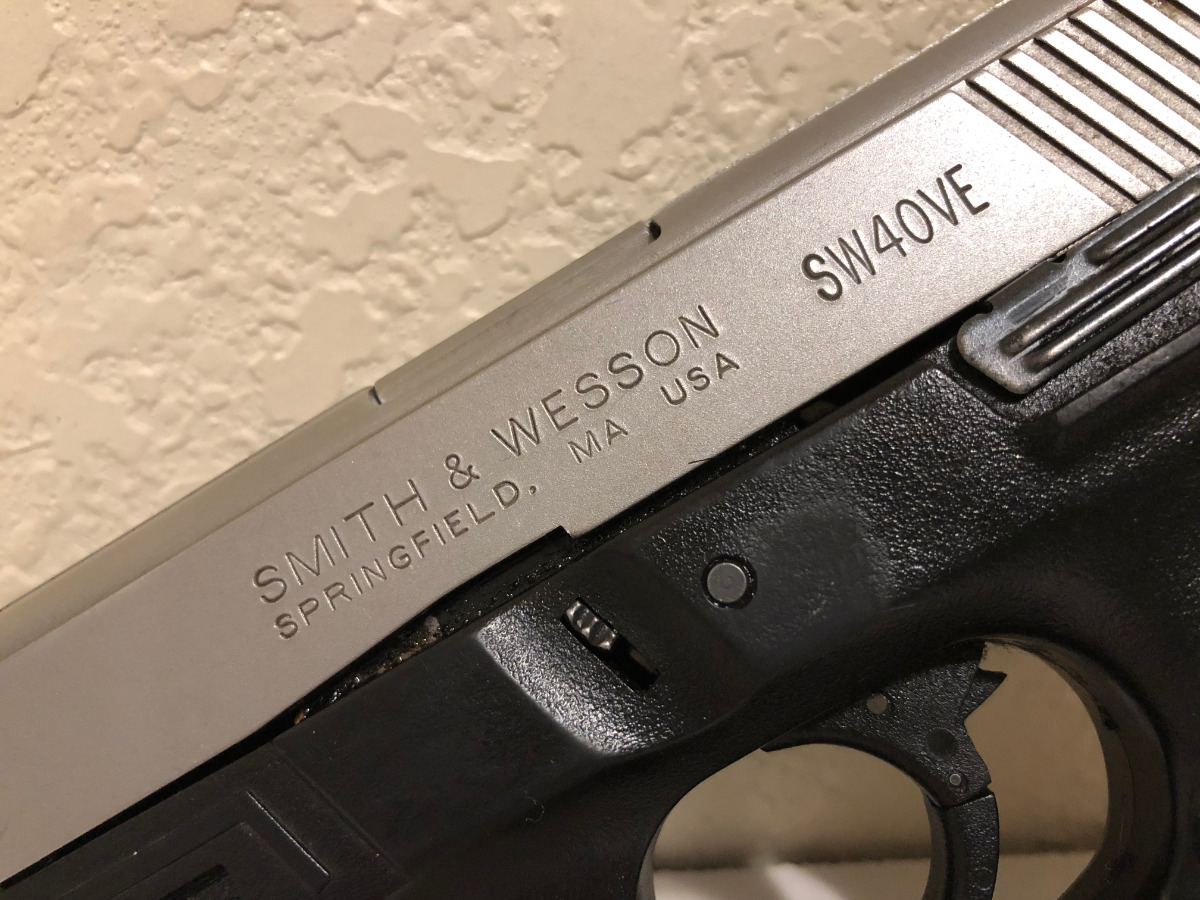 Sw40ve Double 40 Smith & Wesson (S&W) 4 Inch 14+1 Black Poly Grip/Frame ...