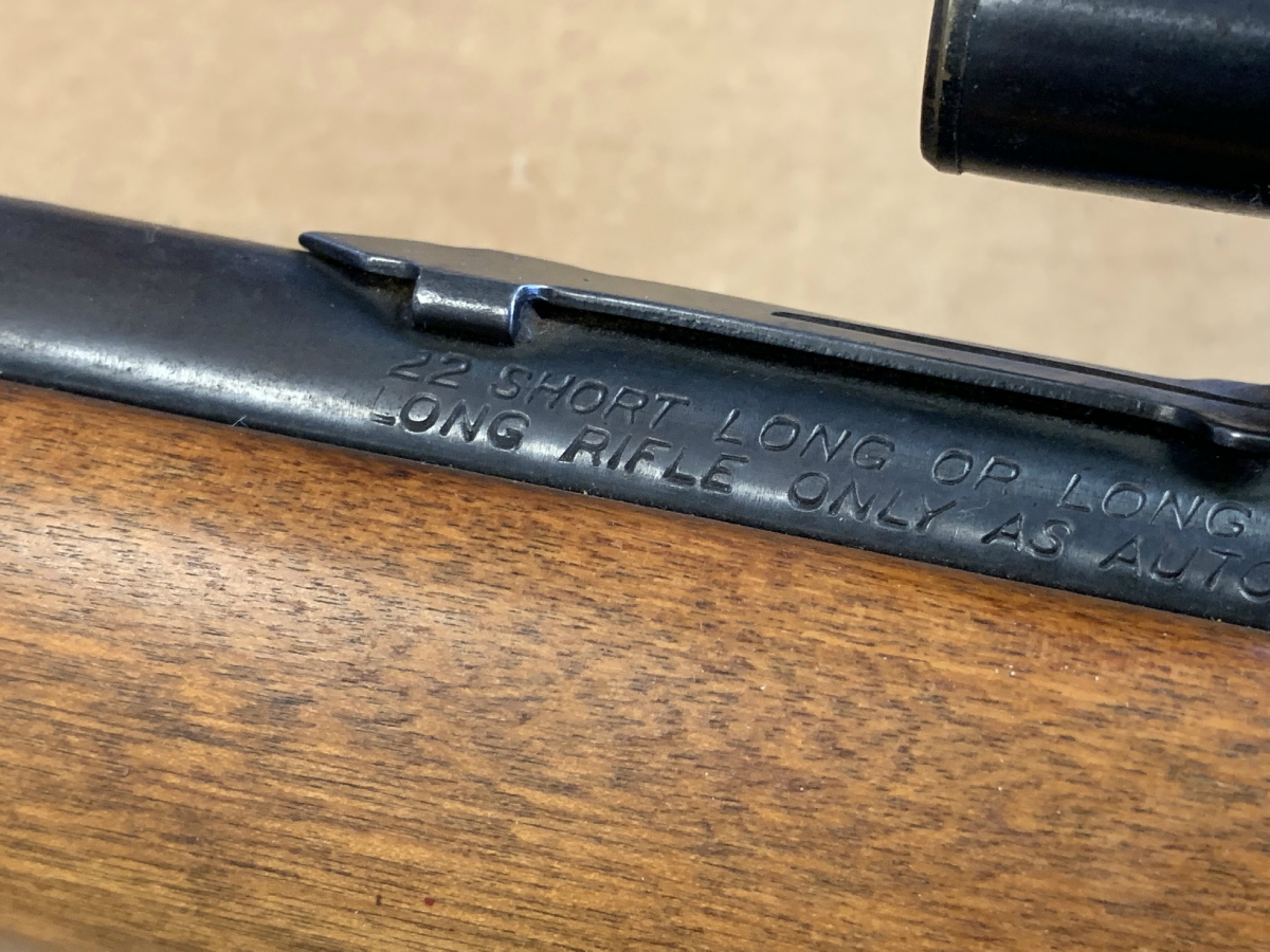 Springfield Model 87a Semi-Auto Rifle Tube Magazine With Jc Higgins 2 ...