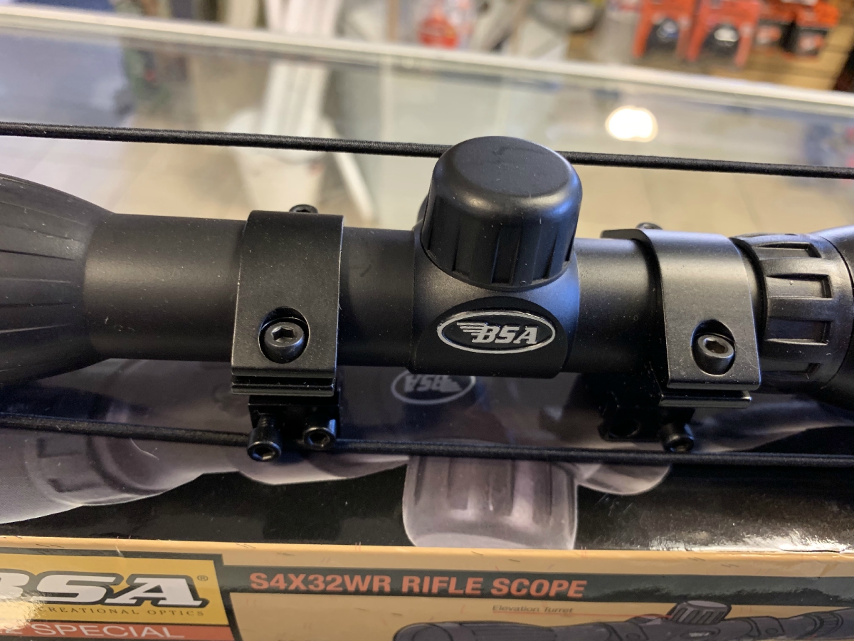 Bsa 22 Special Rimfire Rifle Scope 4x 32mm Duplex Reticle Matte With ...