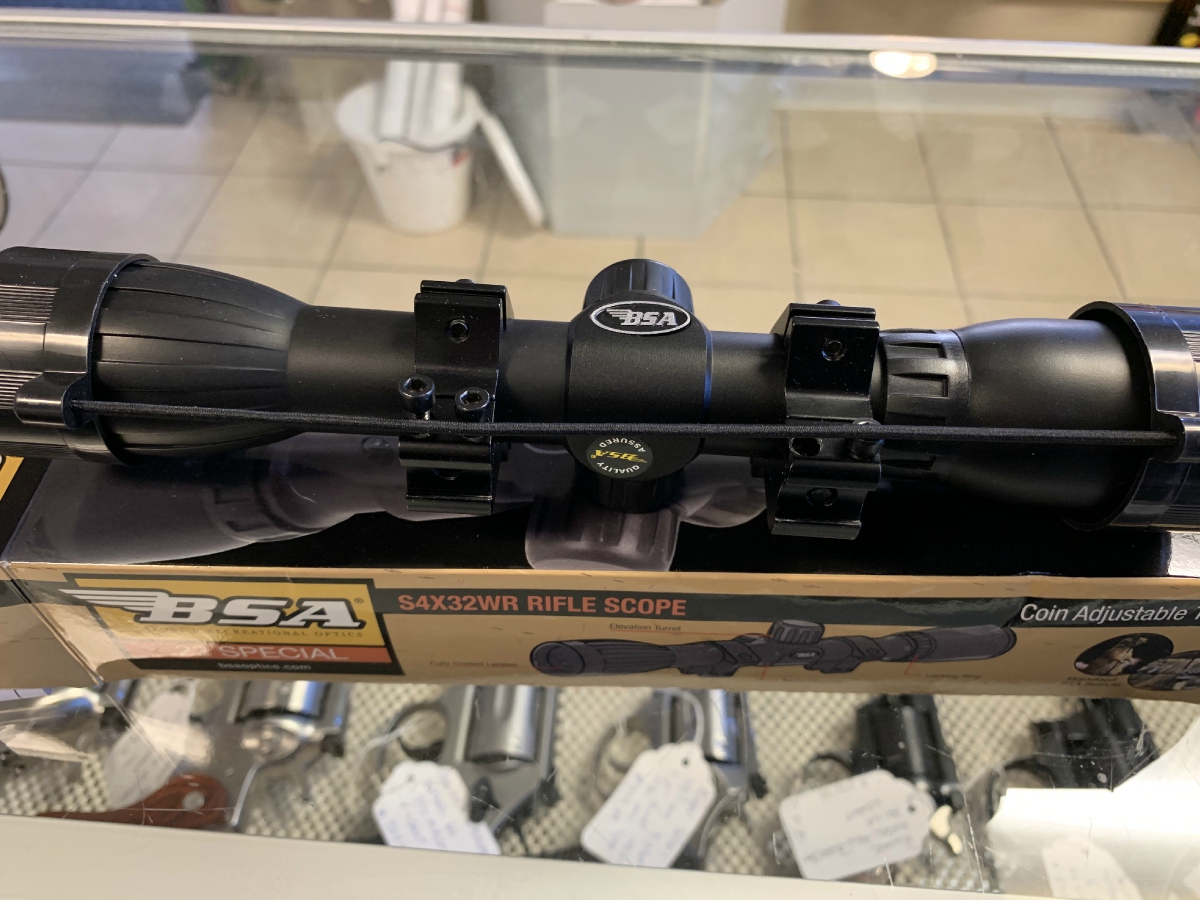 Bsa 22 Special Rimfire Rifle Scope 4x 32mm Duplex Reticle Matte With ...