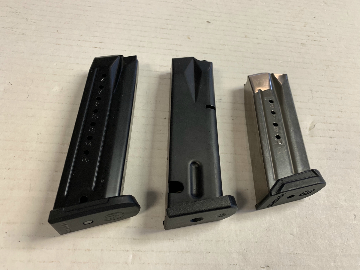 Three Pistol Magazines Ruger And Beretta Sr9c, American And M9 Nice For ...