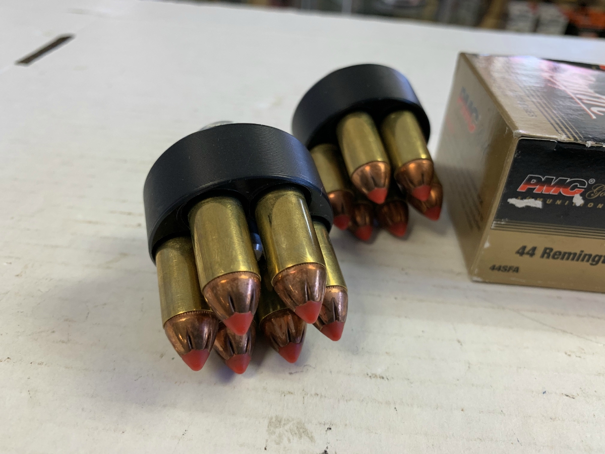 Two Hks 44 Mag 6 Shot Speed Loaders And 52 Rounds Of Self Defense ...